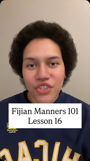 Lesson 16 Fijian Manners In Fiji, respect is shown in small but meaningful ways. sitting, clapping and shaking hands with two hands. A reminder that kindness and good manners speak louder than words. Inserted Videos 📹 1 - Fijian Rugby Players shaking the Irish President’s hands. (vc: Quilter Nation Series) 📹 2- GDSM Tikoisuva (vc: whiteville39) 📹 3- Adi Mei Kainona of the Lalagavesi Chiefly Household greeting Queen Elizabeth 2 on her visit to Fiji. (vc: mozeskoto) | Noqu Vuravura Lailai