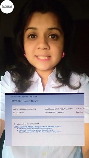 Nil GSTR - 3B Filing | GST Filing. How to file NIL GST Return