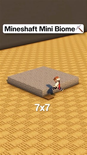 Minecraft Mini Mineshaft Biome⛏️ #minecraft