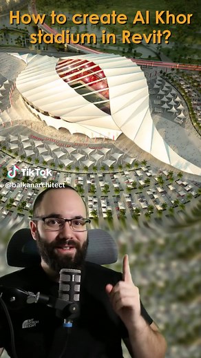 How to model Al Khor stadium in #revit ? #architecture #architecturestudent #autodesk #revittips