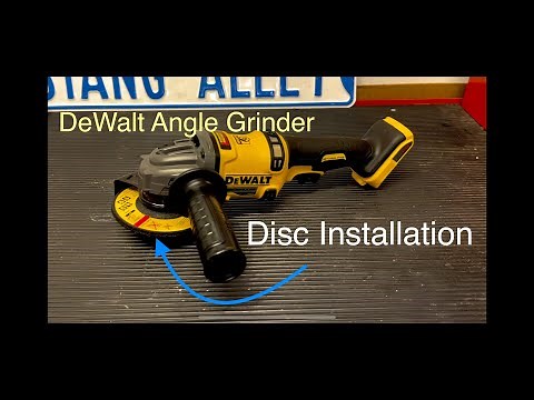 DeWalt Angle grinder Disc install: How to install the disc