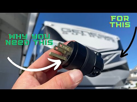 Neutral to ground bonding plug for RV auxiliary generator