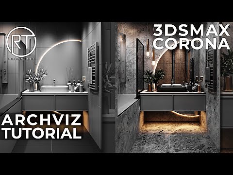 Creating a Stunning 3D Modern Bathroom Design with 3DsMax and Corona : Step-by-Step Tutorial