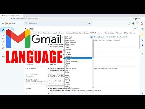How to Change Gmail Language in PC