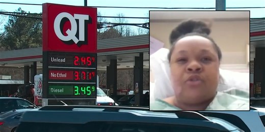 Woman run over by car at Kennesaw gas station following argument