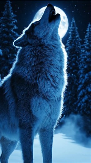 Chilling Wolf Howl 🌕 Night Forest ASMR