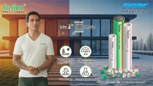 Fusion PPRC- Pipes & Fittings- for every Region, every Season! One Pipe, Any Weather - Fusion PPRC has got you covered! Experts ki Pasand! #fusionindustrieslimited #thinkofqualitythinkoffusion #noconfusiononlyfusion #pprfittings #PPRPIPE | Fusion Pipes-Fittings & Water Tanks