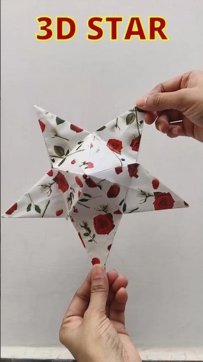 ⭐ Easy 3D Star DIY | Aesthetic star craft #paperart