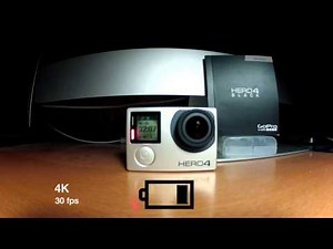 Goprotherapy: GoPro Hero 4 Black Battery Life Test at 4k 30 fps