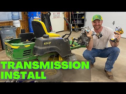How to Install Zero Turn Hydrostatic Hydro-Gear Transmission (John Deere Z255 Lawn Mower)