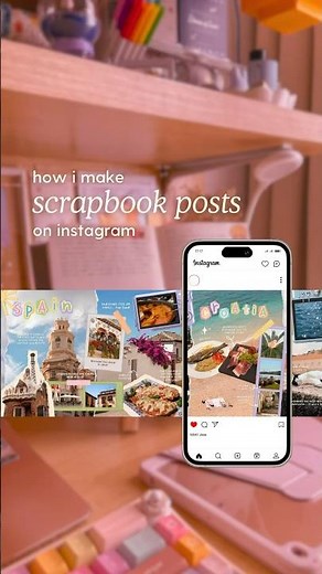 how i make scrapbook posts on instagram 🔖✨