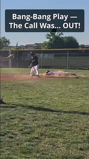 ⚾Runner Dives Into 1st Base — Too Close to Call! SAFE or OUT?! #behindthemask