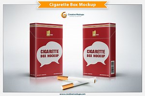Cigarette Box Mockup, a Packaging Mockup by Plus Media