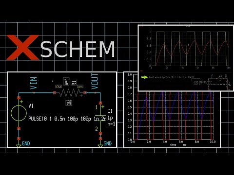 RC Circuit Simulation using Xschem | xschem simulation and ngspice tutorial