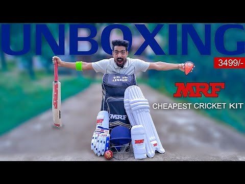 UNBOXING a MRF Full Size Cheapest Cricket Kit | Best Kit For Beginners
