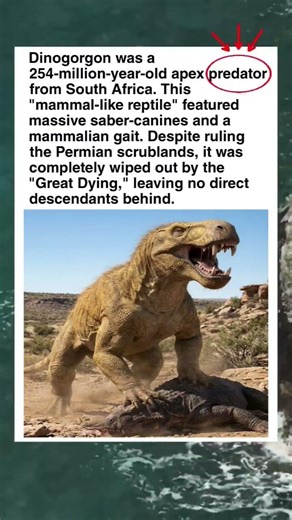 Dinogorgon vs. Moschops: Apex Predation in the Karoo Basin #shorts #facts