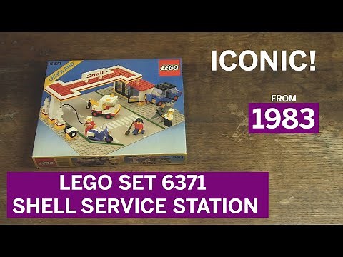 Unbox, build and review Lego set 6371 Shell Service Station from 1983 #lego #legoland