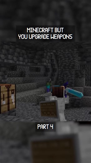 Minecraft, But You Upgrade Weapons! Part 4 #minecraft #wisp #mcyt #minecraftbut