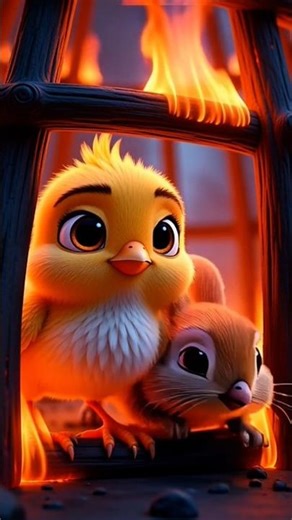 The Tiny Chick vs. The Forest Fire 🔥 | Rescuing a Baby Rabbit