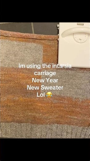 I’m knitting a sweater and using an intarsia carriage