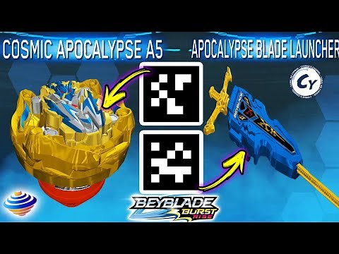 COSMIC APOCALYPSE QR CODE APOCALYPSE BLADE LAUNCHER QR CODE ZANKYE COLLAB BEYBLADE BURST RISE APP