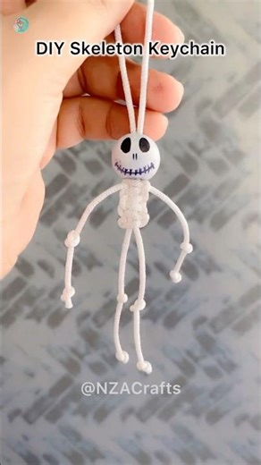 DIY Skeleton Keychain (727) ASMR Tutorial #diy #gift #viral #shorts #asmr #usashorts