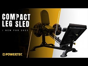 Compact Leg Sled - New For 2023 | Powertec Home Strength Equipment