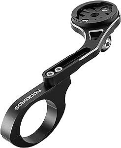 ROCKBROS Out Front Bike Mount Cycling Computer Mount Compatible with Garmin, Bryton, GoPro - Bike Handlebar 1.25''/ 31.8mm