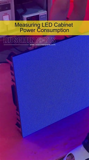 LED Cabinet Power Consumption Measurement and Electrical Testing