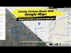Create custom map draw route with Google Maps single or multi route export GPX