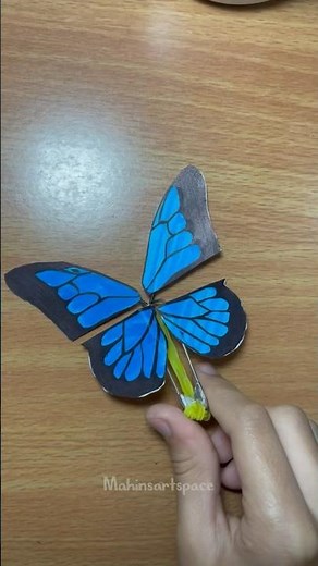 Diy flying butterfly 🦋 || step by step #crafts #art #diybutterfly