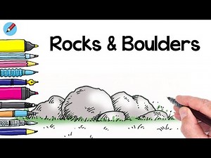 Draw Rocks and Boulders
