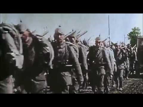 Drei Lilien | German army WW1 footage in Color