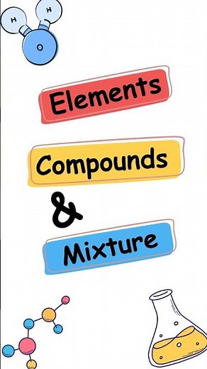 Difference between elements, Compounds and mixture #chemistrypage # compounds # elements, #mixture