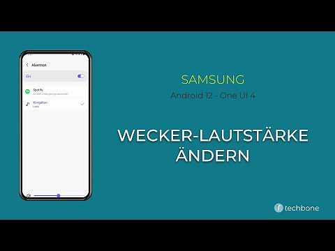 Wecker-Lautstärke ändern - Samsung [Android 12 - One UI 4]
