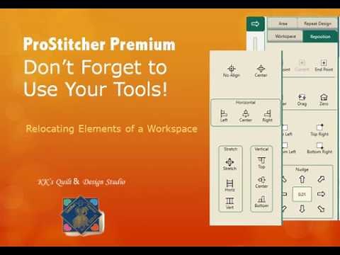 Pro-Stitcher Premium - Use Your Tools Align Reposition