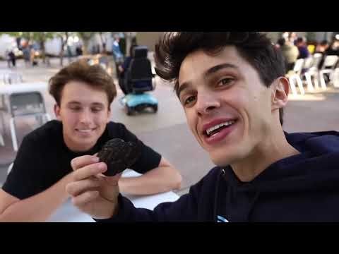 Brent Rivera! Eating Only ONE Color of Food for 100 Hours! Black VS Pink