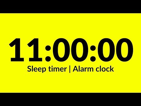 11 Hour Sleep Timer with Alarm | RELAX ALARM!