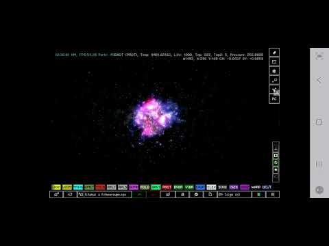 Tevorier playing the powder toy to make fan nova