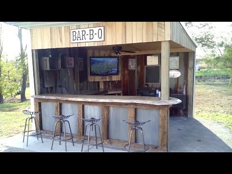 Building A Rustic Bar and BBQ (Part 2)