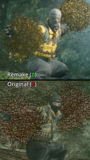 Metal Gear Solid Delta (Remake) VS Metal Gear Solid 3 (Original) - The Pain Comparison