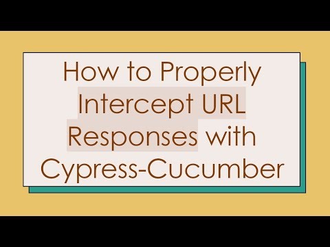 How to Properly Intercept URL Responses with Cypress-Cucumber