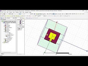 Optimization of antenna parameters bandwidth, gain, radiation pattern, impedance matching HFSS