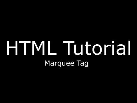 HTML Marquee tag with change height width color direction