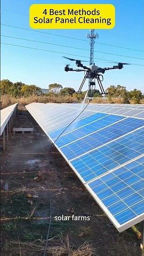 Solar Panel Cleaning: 4 Best Methods Explained in 1 Minute! #solarpanel #solarcleaning