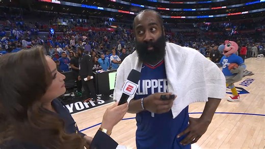 118K views · 2.8K reactions | James Harden post game interview after beating the Dallas Mavericks in Game 1! | L.A. Clippers | Facebook