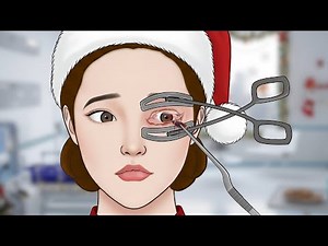 ASMR Remove Cockroach from infected eye animation
