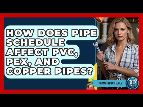 How Does Pipe Schedule Affect PVC, PEX, And Copper Pipes? - Plumbing DIY Daily