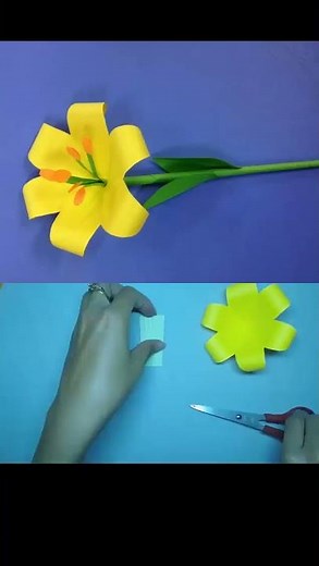 How to make lily paper flower
