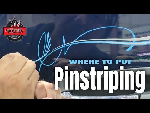Where to put pinstriping on a semi truck #pinstriping #peterbilt